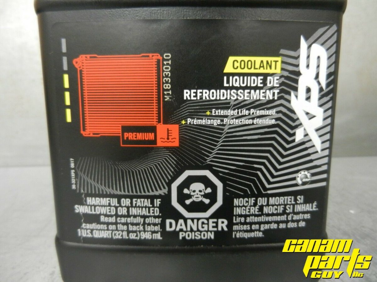 NEW OEM BRP Pre-Mixed Antifreeze Coolant Quart Orange – Canam Parts Guy