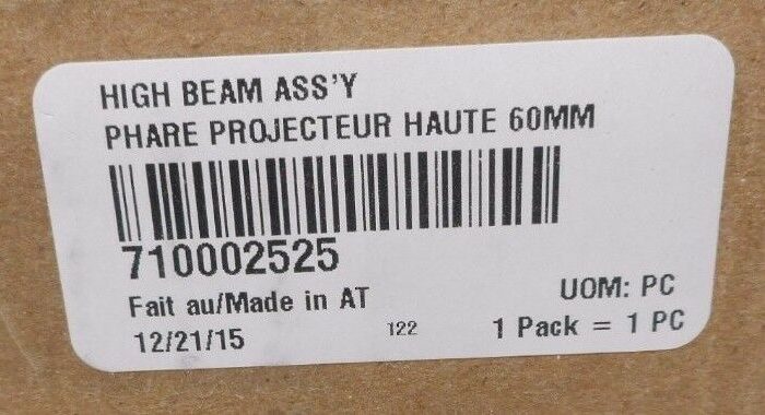 NEW OEM High Beam Head Light HELLA Projector - Canam Parts Guy