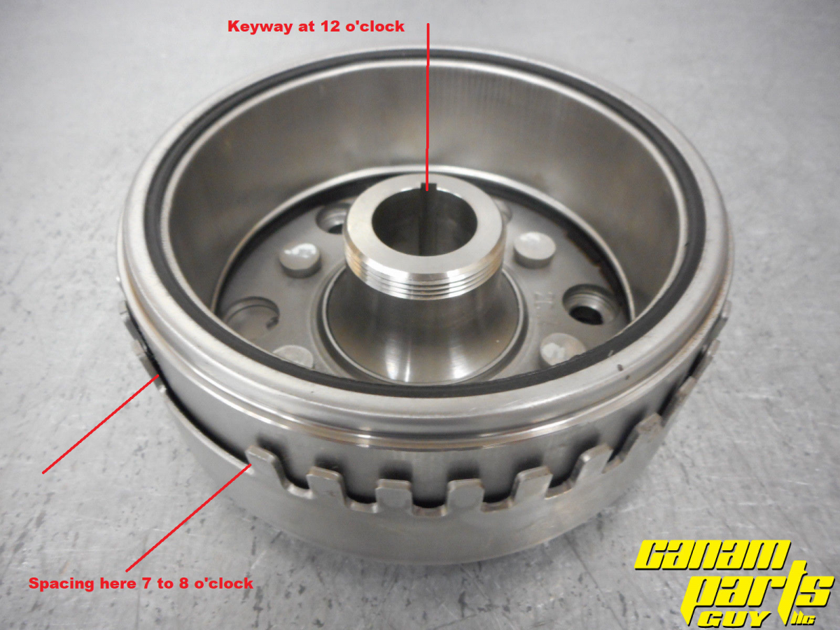 G2 STD Engine Flywheel NON DPS 400 watt Charging system - Canam Parts Guy