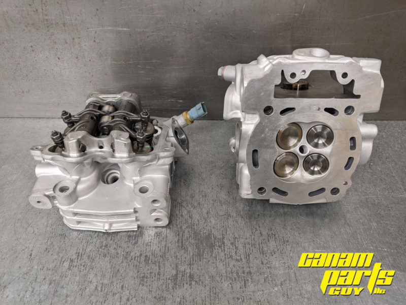 USED Pair of 1000 Cylinder Heads OEM ROTAX - Canam Parts Guy