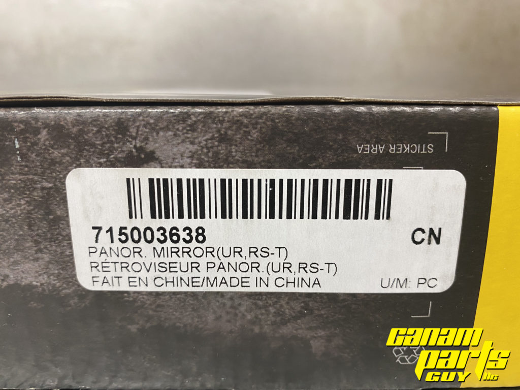 Defender Maverick Sport/Trail Panoramic Center Mirror 715003638 - Canam ...