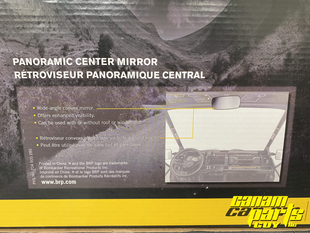 Commander Maverick Panoramic Center Mirror 715000956 - Canam Parts Guy