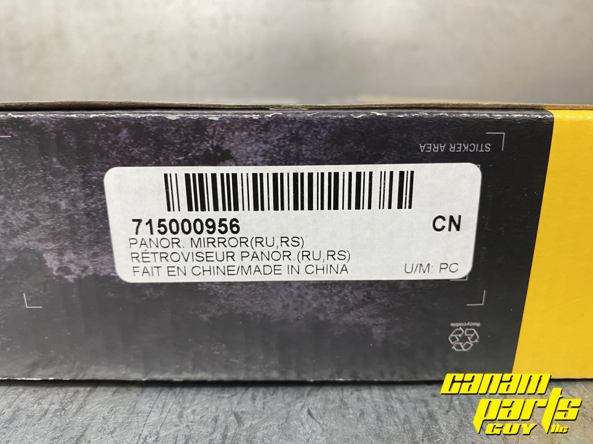 Commander Maverick Panoramic Center Mirror 715000956 - Canam Parts Guy