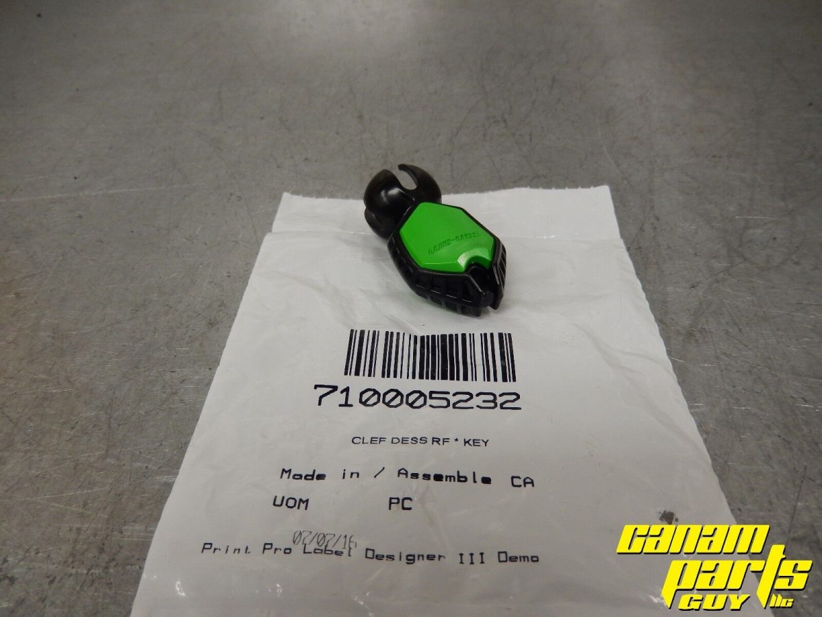 Can Am Maverick X3 Outlander Renegade Green RFID Ball Ignition Key ...