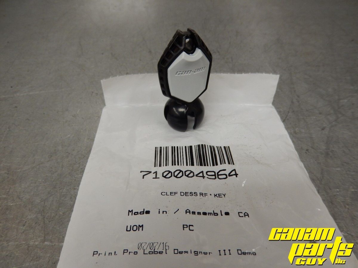 NEW OEM Grey RFID Ball Ignition Key - Canam Parts Guy