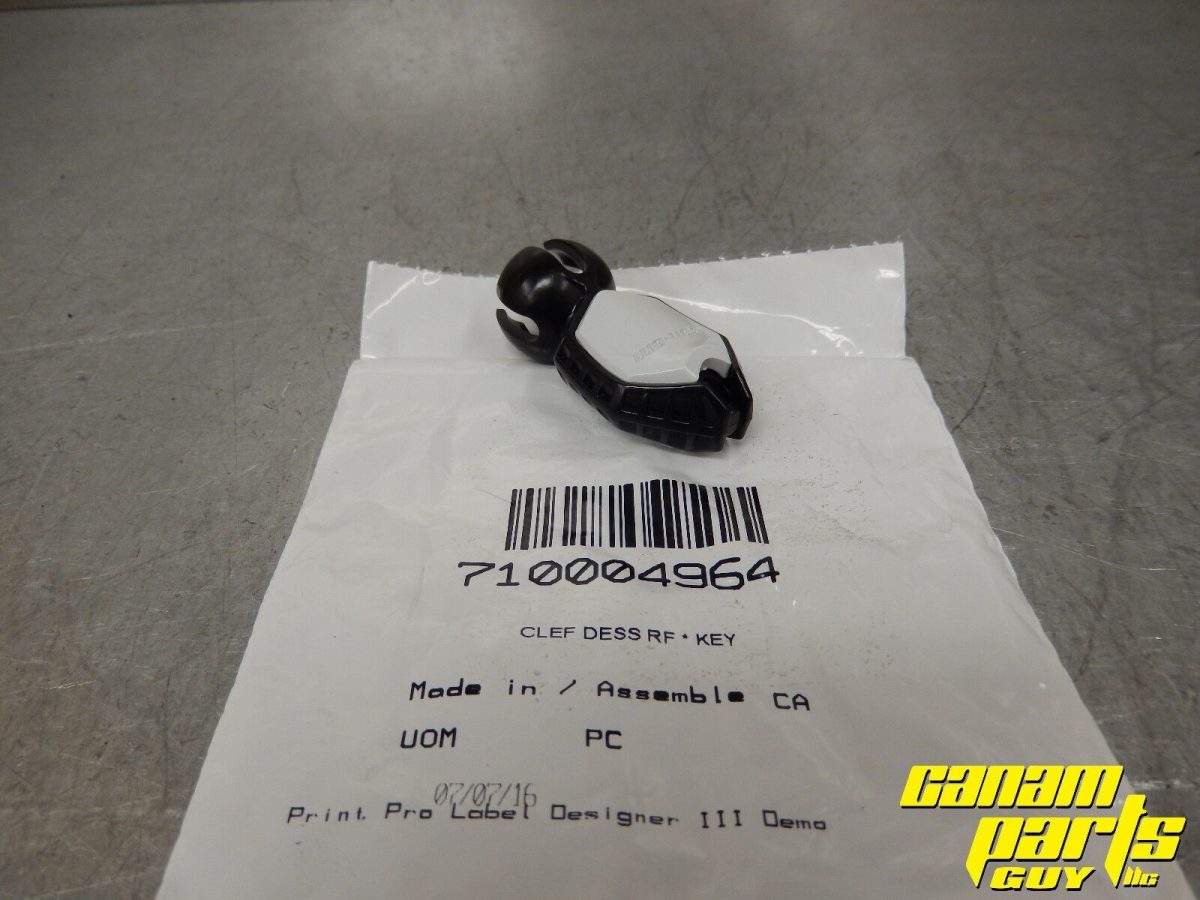 NEW OEM Grey RFID Ball Ignition Key - Canam Parts Guy