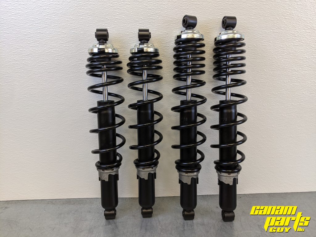 NEW TAKE OFF G2 OUTLANDER SHOCK AND SPRING SET BLACK STD - Canam Parts Guy